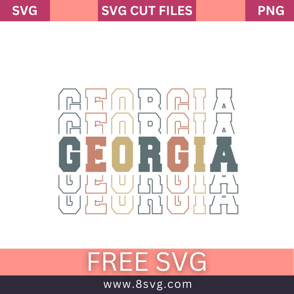 Georgia State SVG Free Png Download File For Cricut – RNOSA LTD | 8SVG