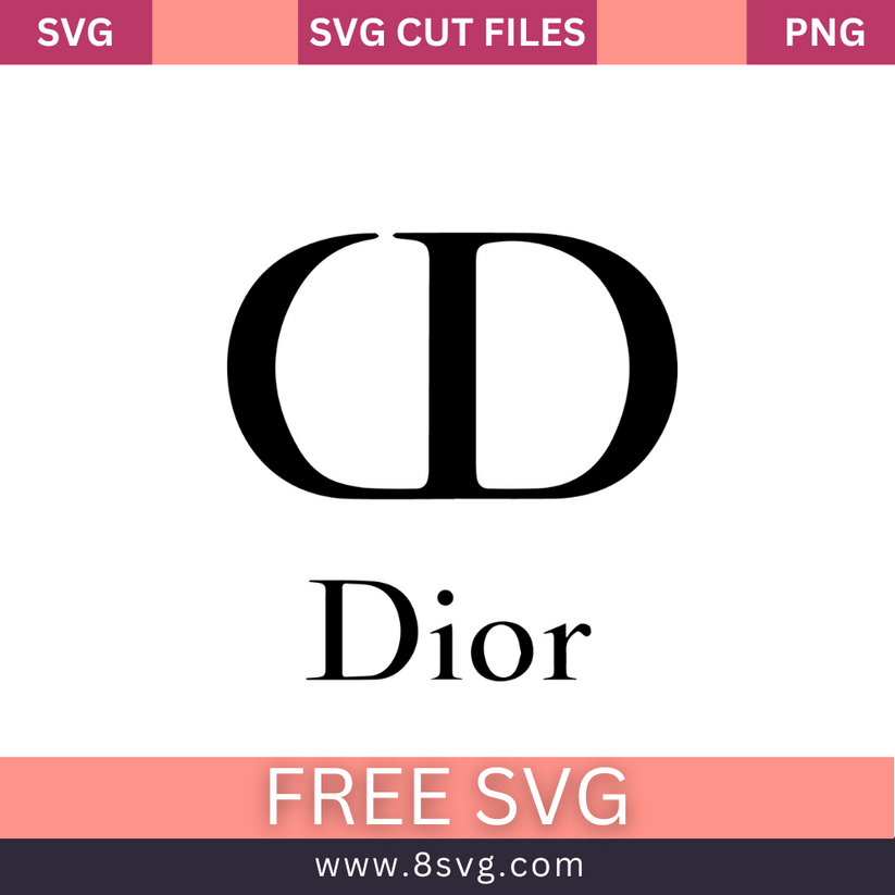 DIOR Svg Free Cut File For Cricut – 8SVG