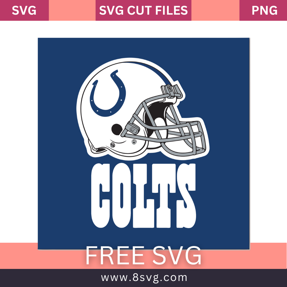 Free Indianapolis Colts SVG - Cut Files for Cricut | 8SVG – 8SVG