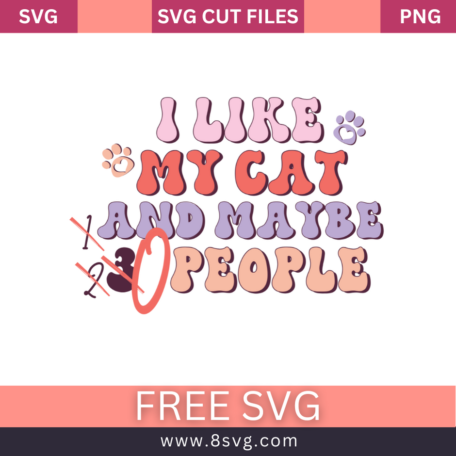 Free Cat SVG - Cut Files for Cricut | 8SVG – 8SVG