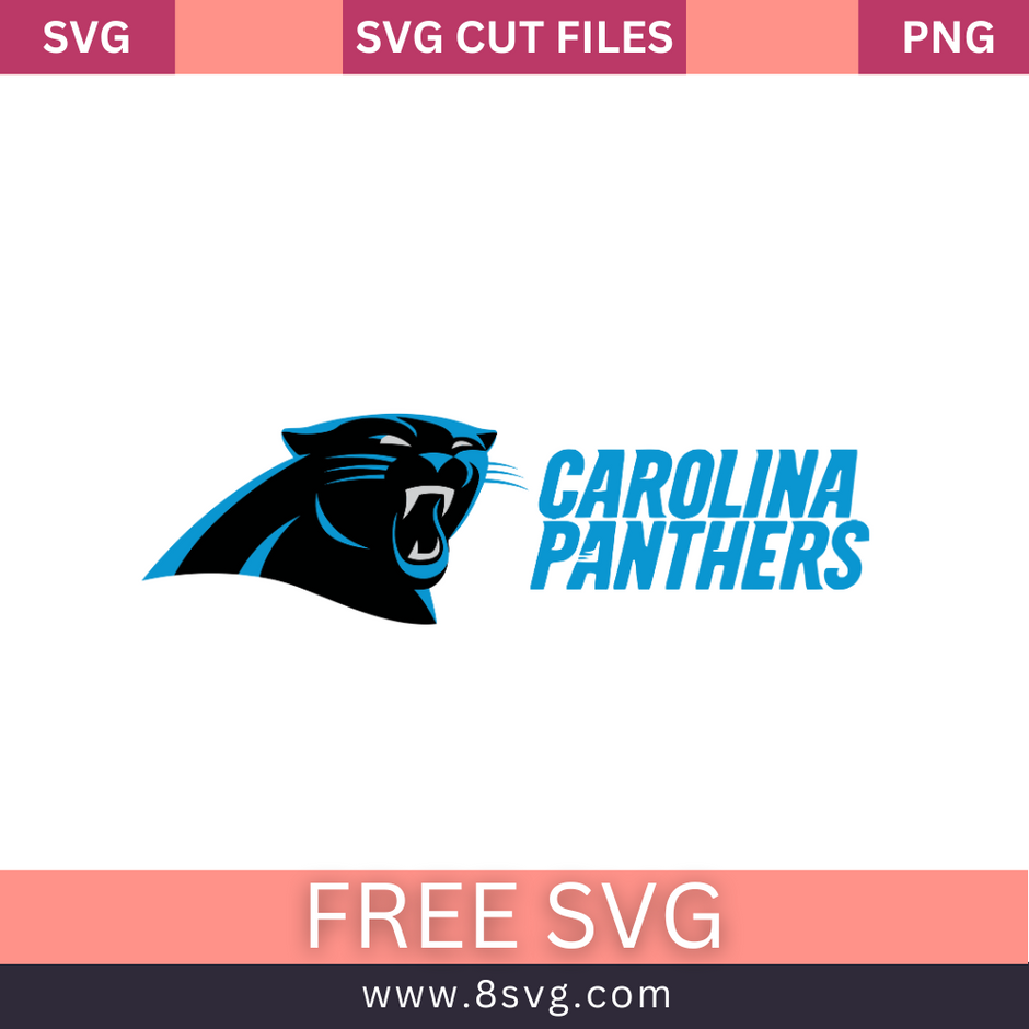 Free Carolina Panthers SVG - Cut Files for Cricut | 8SVG – 8SVG