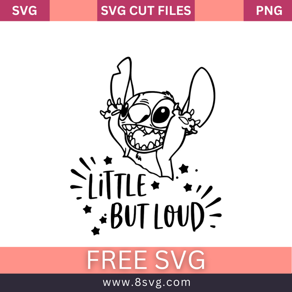Little But Loud Svg Free Cut File For Cricut – 8SVG