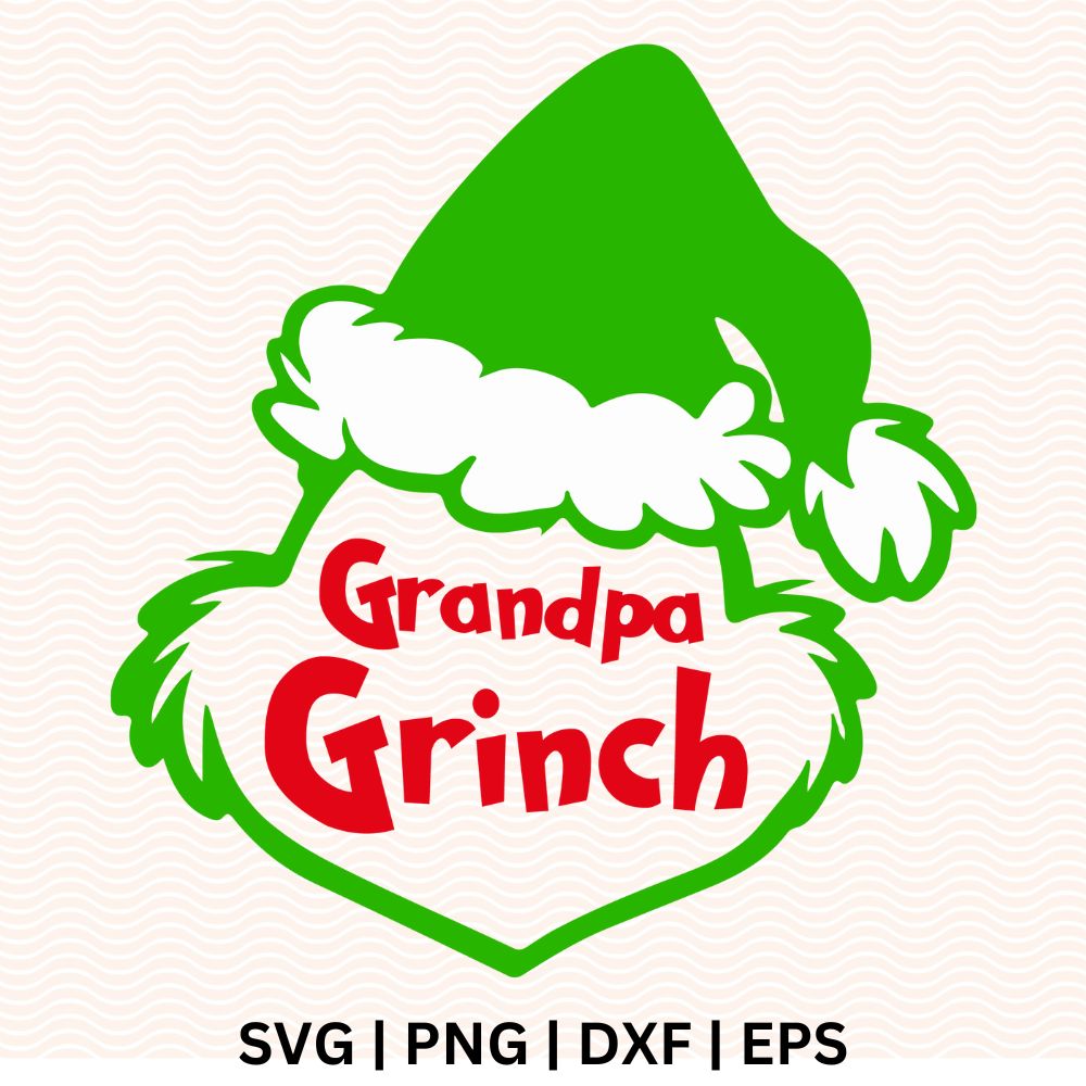 Grandpa Grinch SVG Free File For Cricut & Silhouette – RNOSA LTD | 8SVG