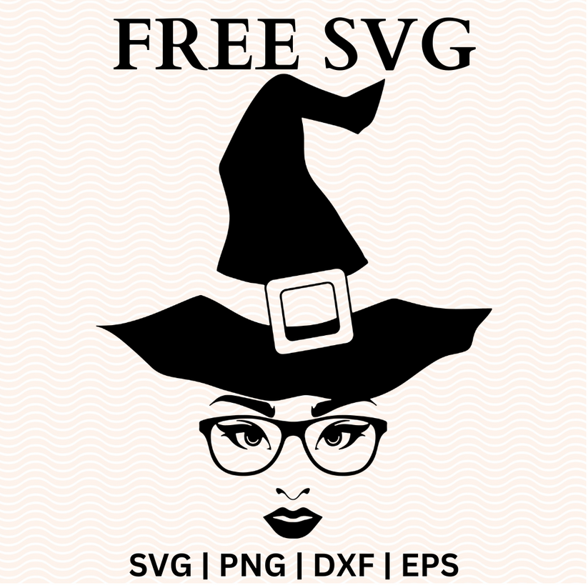 Hocus Pocus Witch Hat SVG Free & PNG Craft Cut File – RNOSA LTD | 8SVG