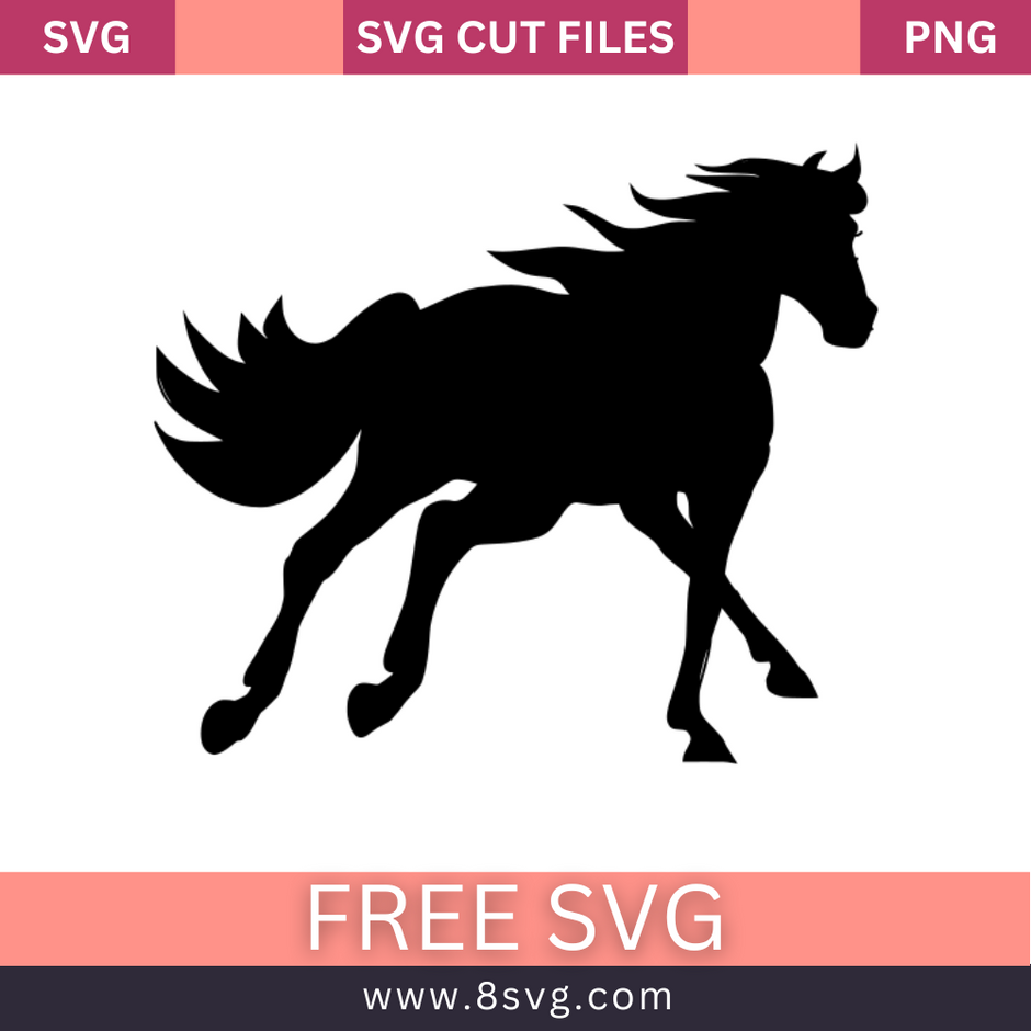 Free Horse SVG - Cut Files for Cricut | 8SVG – 8SVG