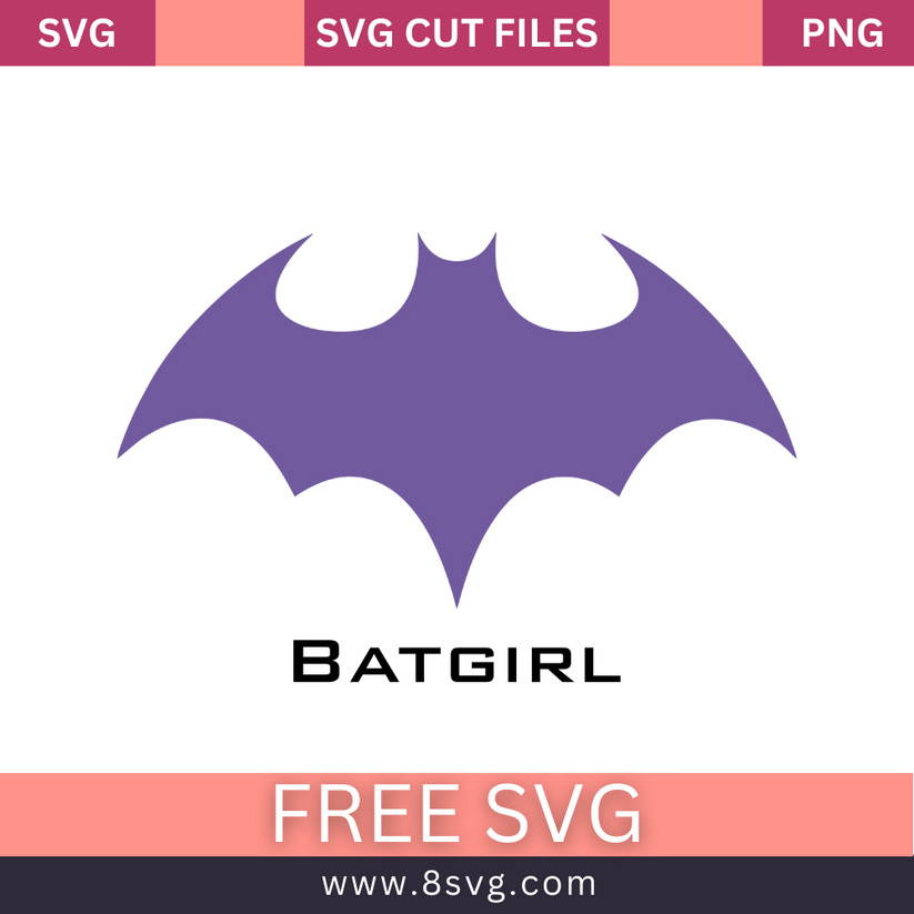 Batgirl SVG Free Cu File for Cricut – 8SVG