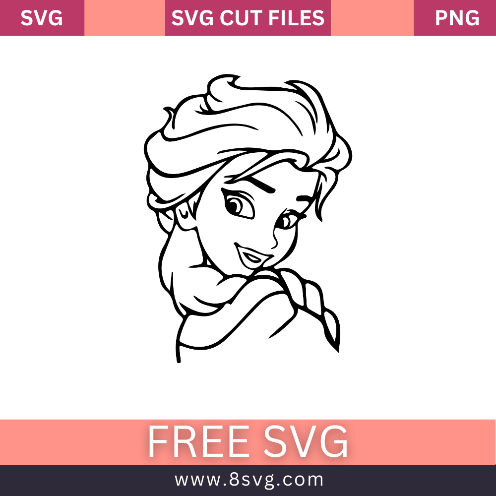 Disney Princess elsa Svg Free Cut File for cricut – 8SVG