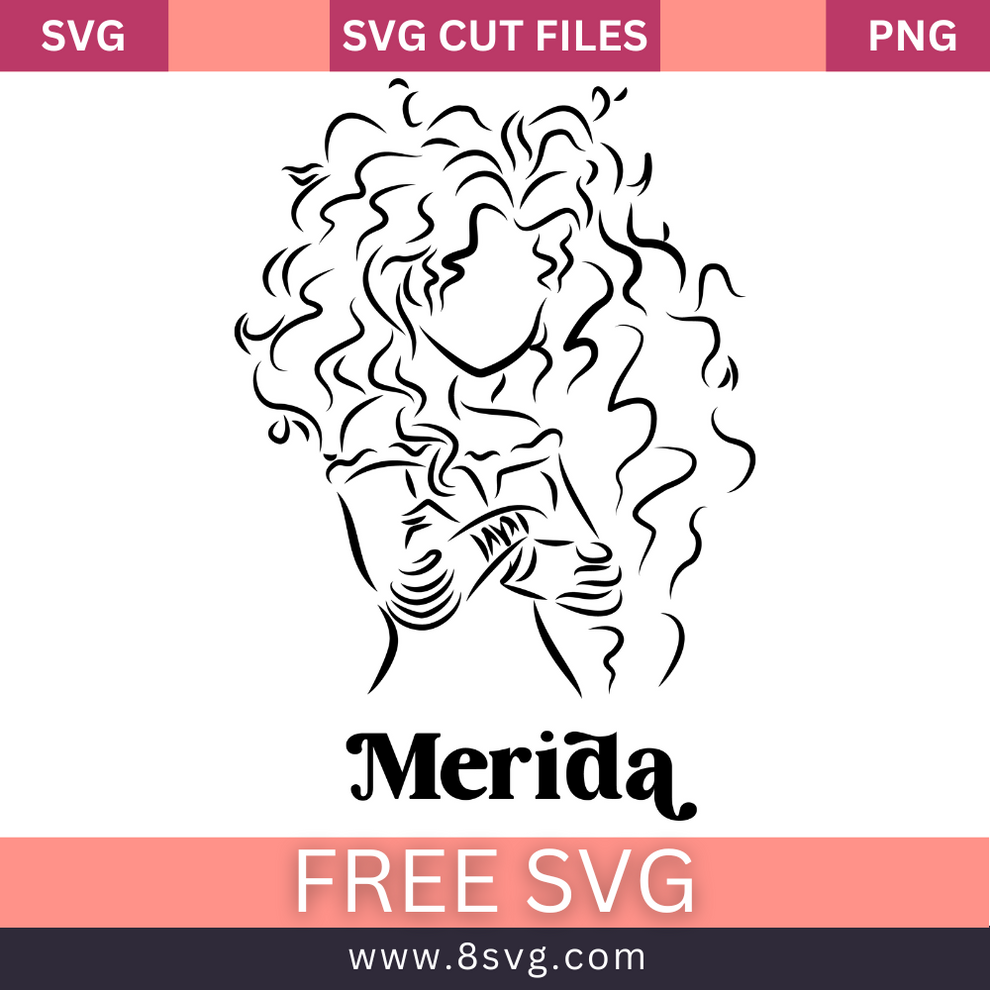 Disney Princess Merida Svg Free Cut File For Cricut – RNOSA LTD | 8SVG