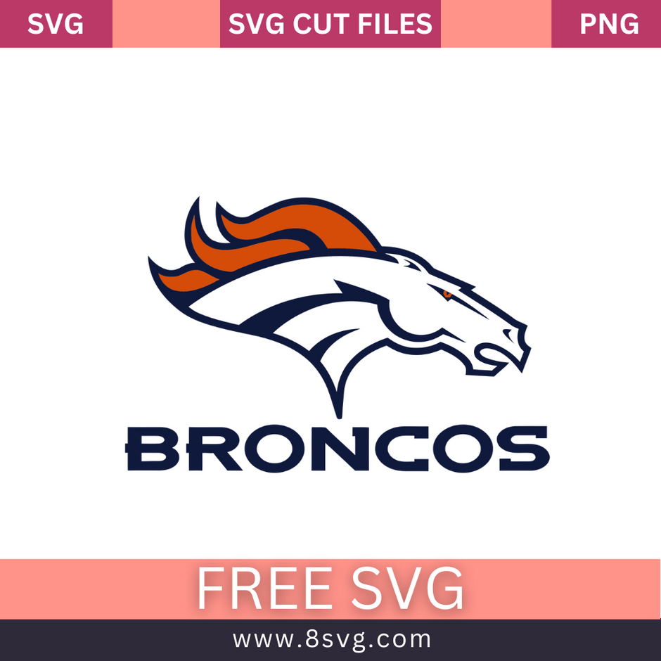 Free Denver Broncos Logo PNG Transparent & SVG Vector – RNOSA LTD | 8SVG