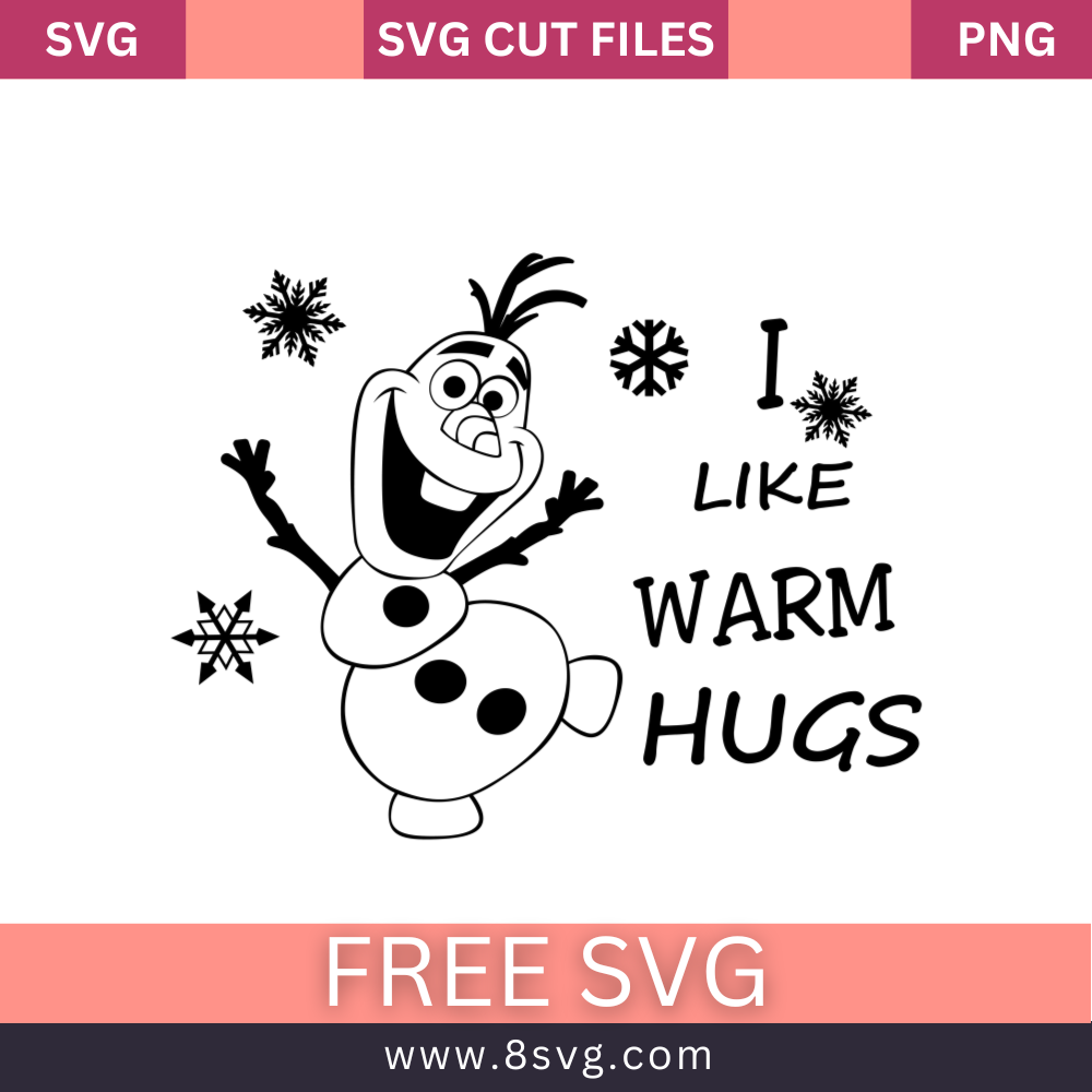 Olaf Outline Svg Free Cut File For Cricut – RNOSA LTD | 8SVG