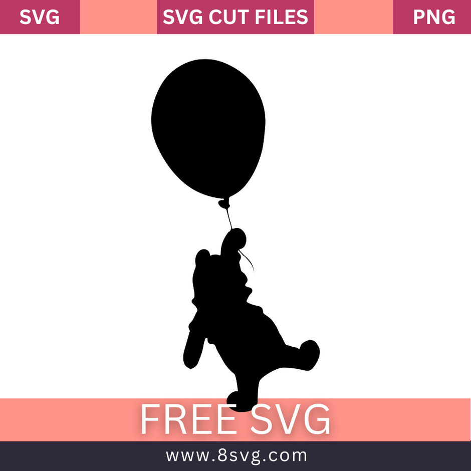 Free Winnie The Pooh SVG - Cut Files for Cricut | 8SVG – 8SVG