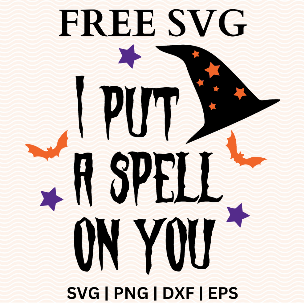 Hocus Pocus, I Put a Spell on You SVG Free & PNG Craft Cut File – RNOSA ...