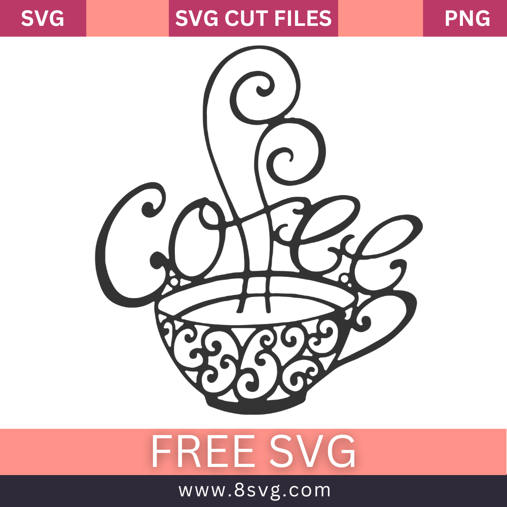 Coffee Zentale Svg Free Cut File Foe Cricut – RNOSA LTD | 8SVG