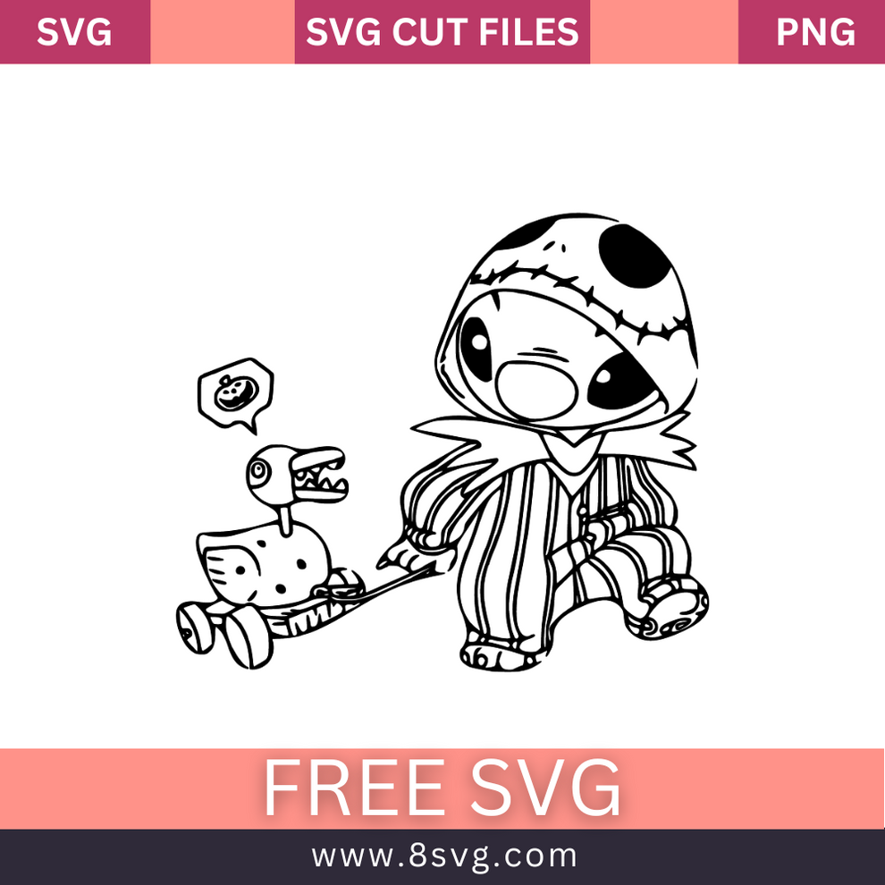 Stitch Dress Up Svg Free Cut File For Cricut – RNOSA LTD | 8SVG