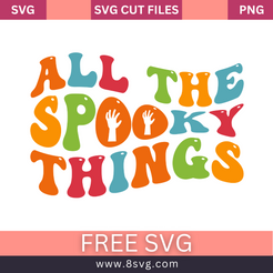 All the spooky things Svg free file for cricut – 8SVG