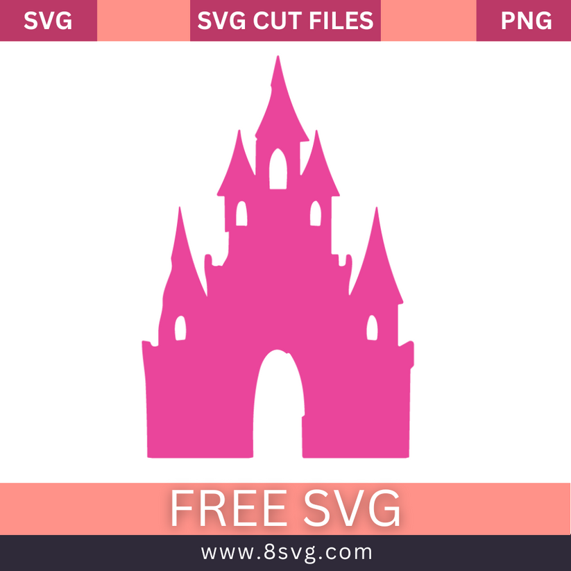 Barbie Castle SVG Free Silhouette Cut File – 8SVG