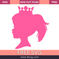 Barbie with Crown Silhouette SVG Free Download – RNOSA LTD | 8SVG