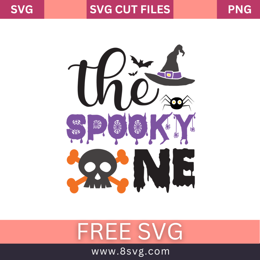 The Spooky One Svg Free cut files for Cricut – 8SVG